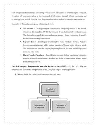 Evolution of computers | PDF