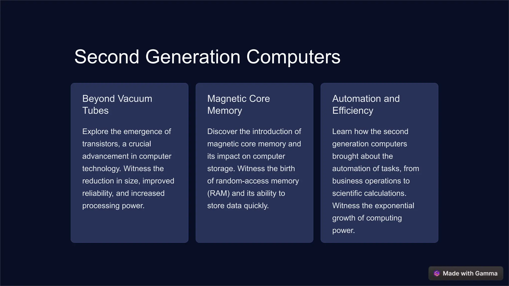 EVOLUTION OF COMPUTERS.pptx | Computing | Technology & Computing