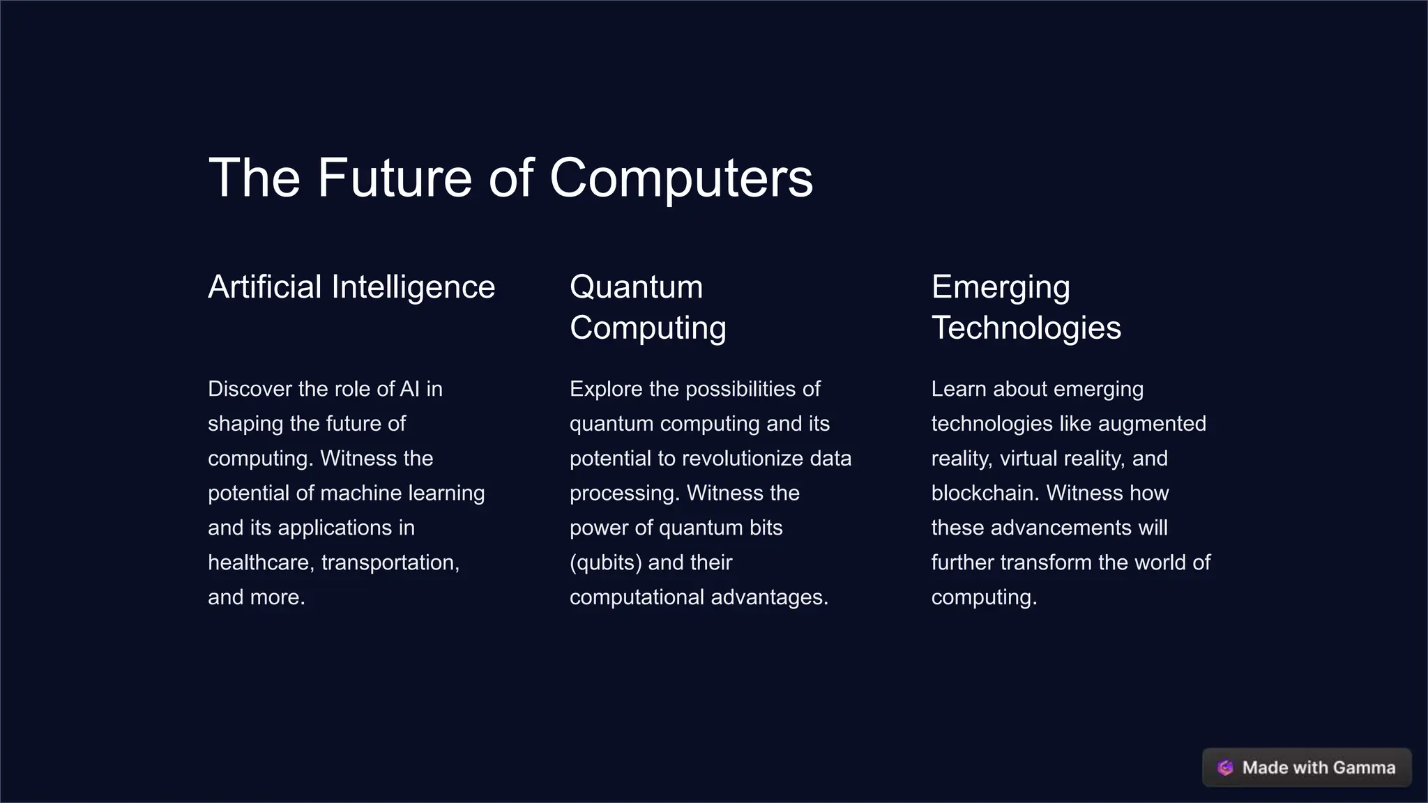 EVOLUTION OF COMPUTERS.pptx | Computing | Technology & Computing