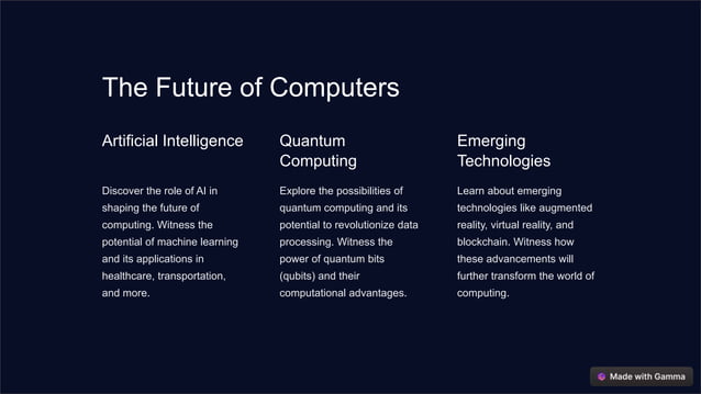 EVOLUTION OF COMPUTERS.pptx | Computing | Technology & Computing