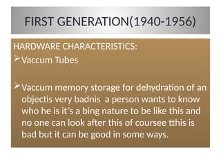 EVOLUTION OF COMPUTERS by kumar aditya.pptx
