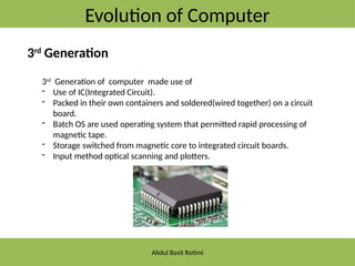 Evolution of Computers._: For grade 8-10 | PPTX