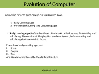 Evolution of Computers._: For grade 8-10 | PPTX
