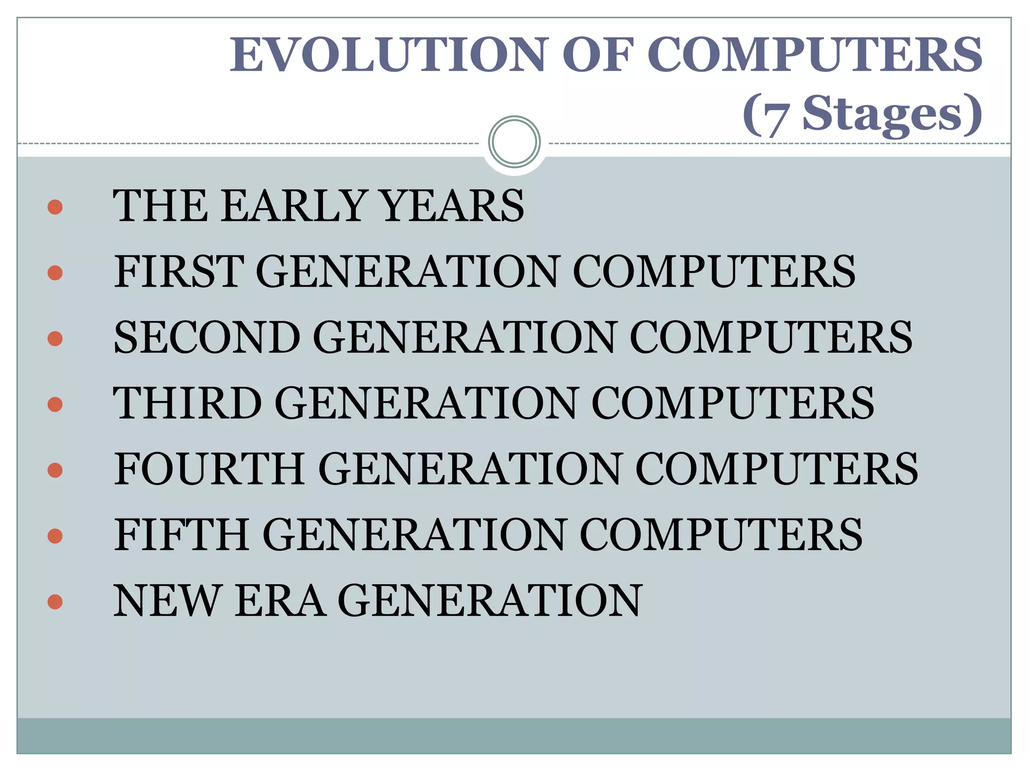 Evolution of computers latest | PPT