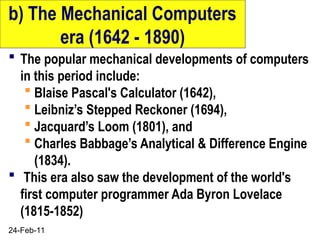 Evolution Of ComputersEvolution Of Computers unit two.ppt