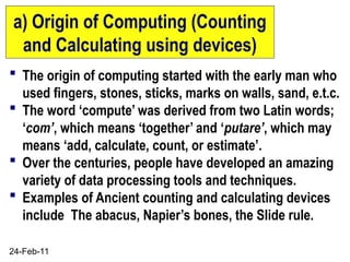 Evolution Of ComputersEvolution Of Computers unit two.ppt