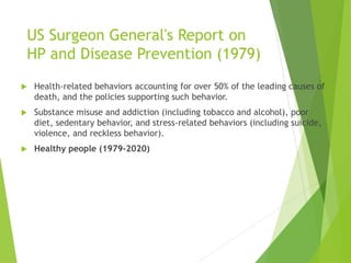 Evolution of concept of health promotion | PPTX