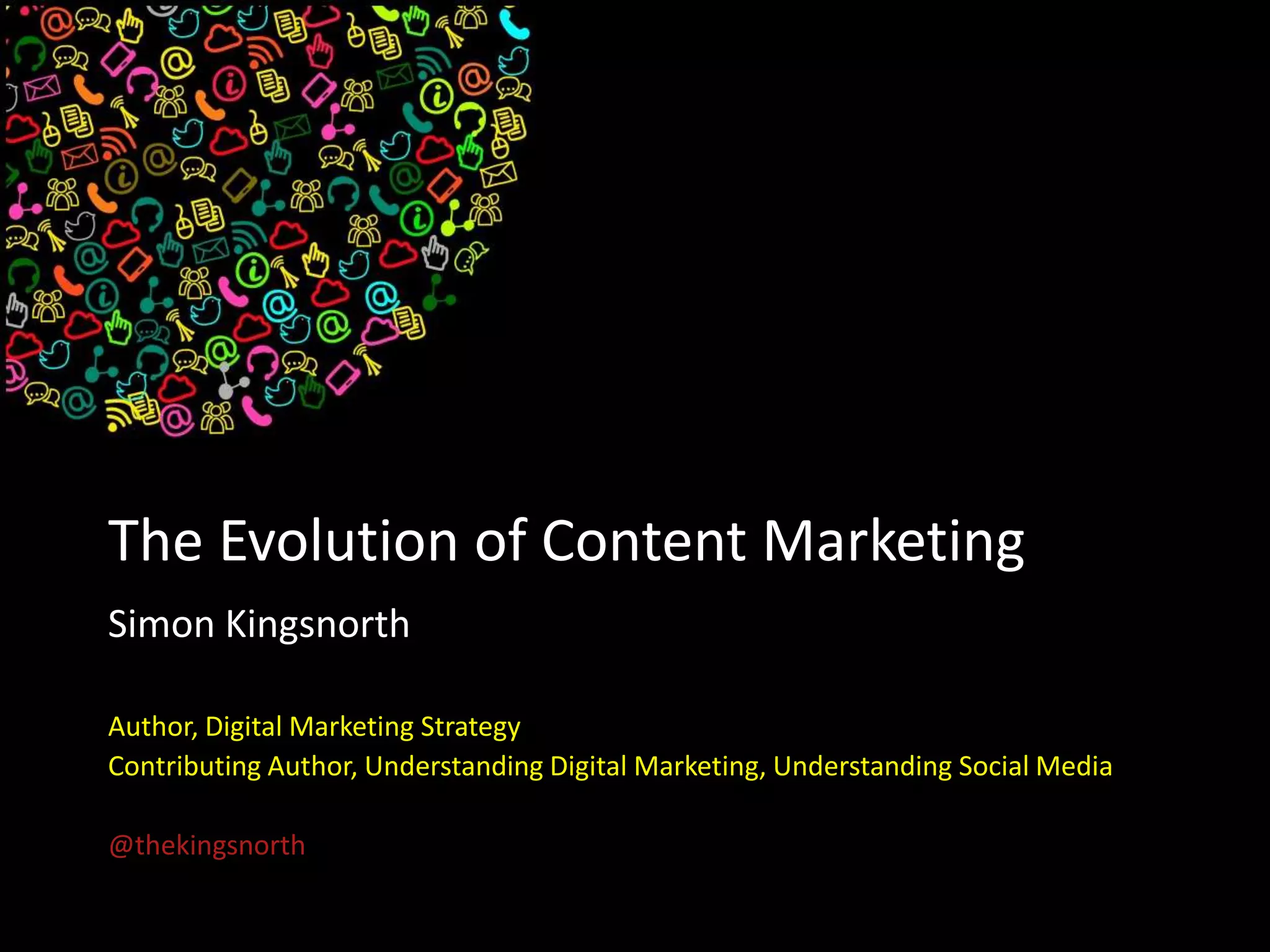 Evolution of content marketing | PPTX