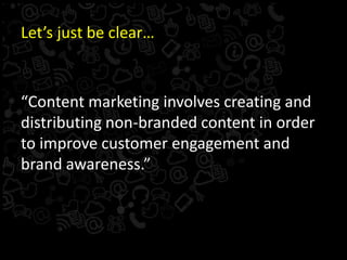 Evolution of content marketing | PPTX | Business | Business and Finance