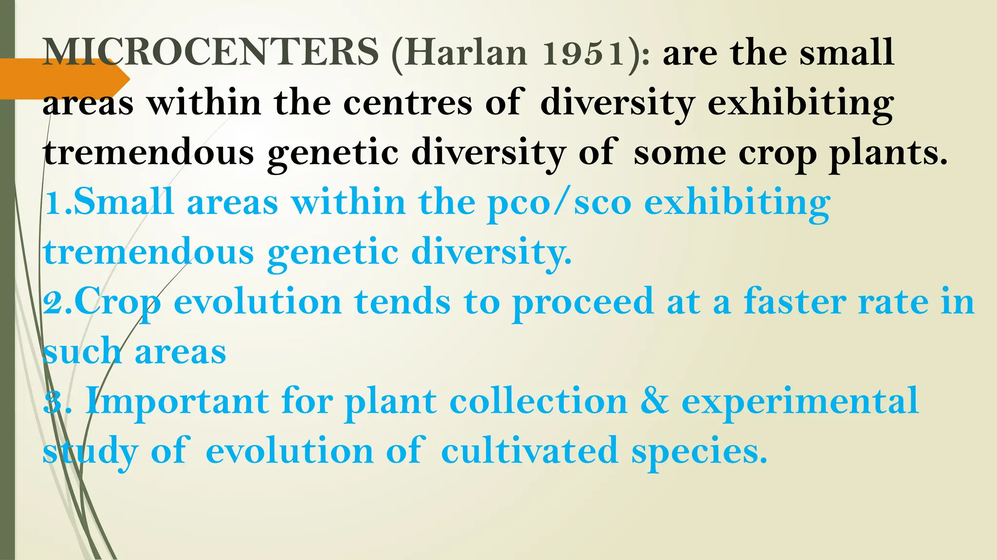 Evolution of crop Plants in agriculture .pptx