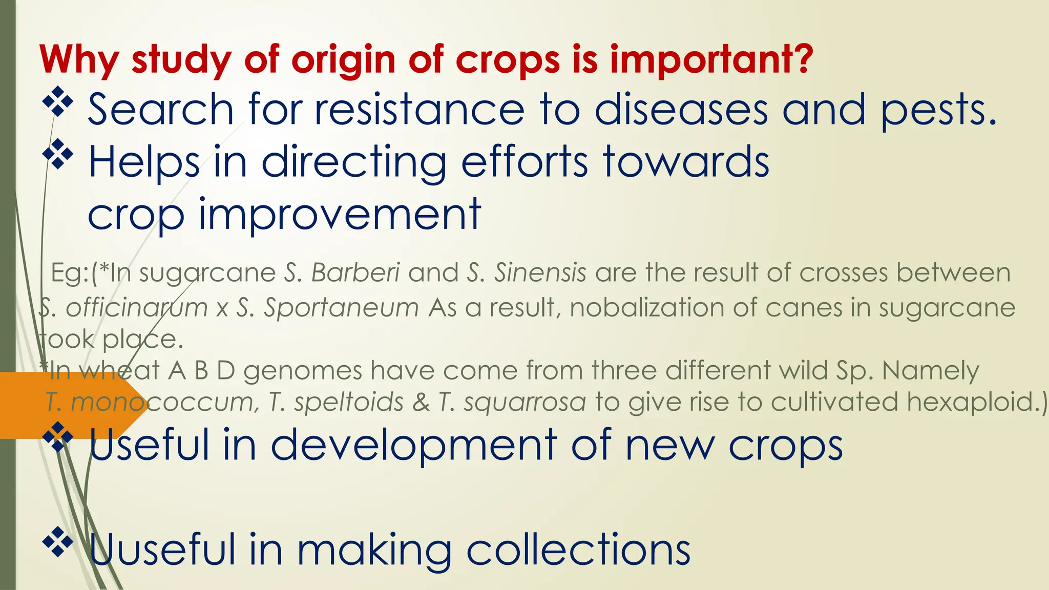 Evolution of crop Plants in agriculture .pptx