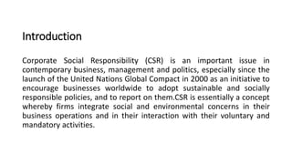 Evolution of csr(haris h) | PPTX