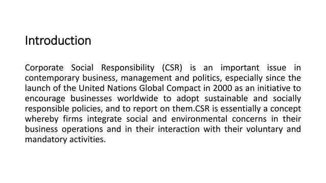 Evolution of csr(haris h) | PPTX