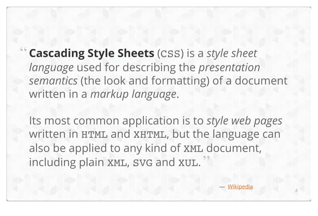 Evolution Of Css