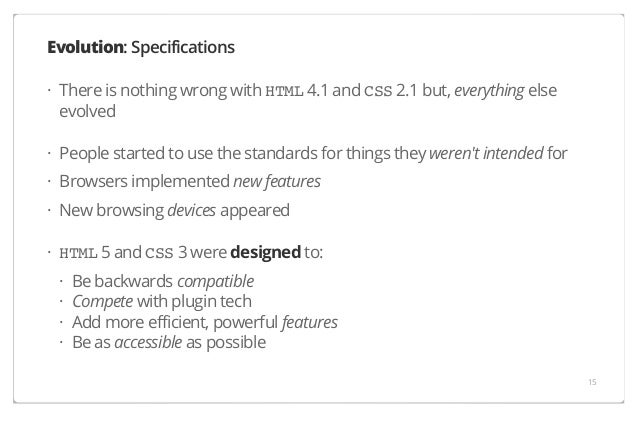 Evolution Of Css