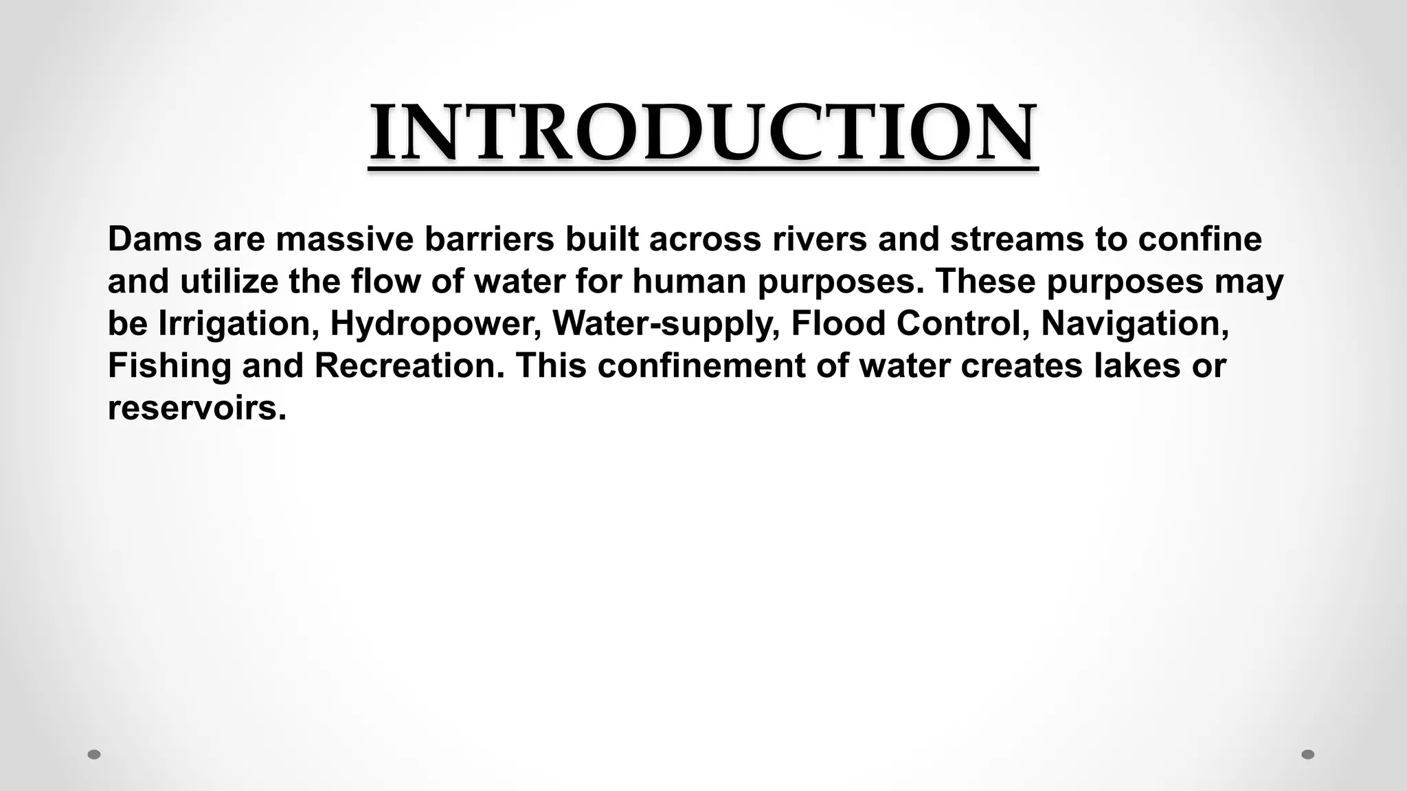 Evolution of dams | PPTX