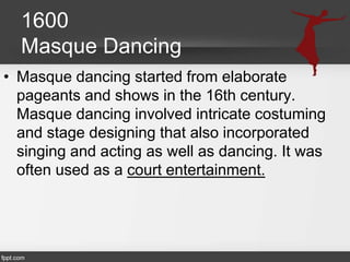 Evolution of dances | PPTX