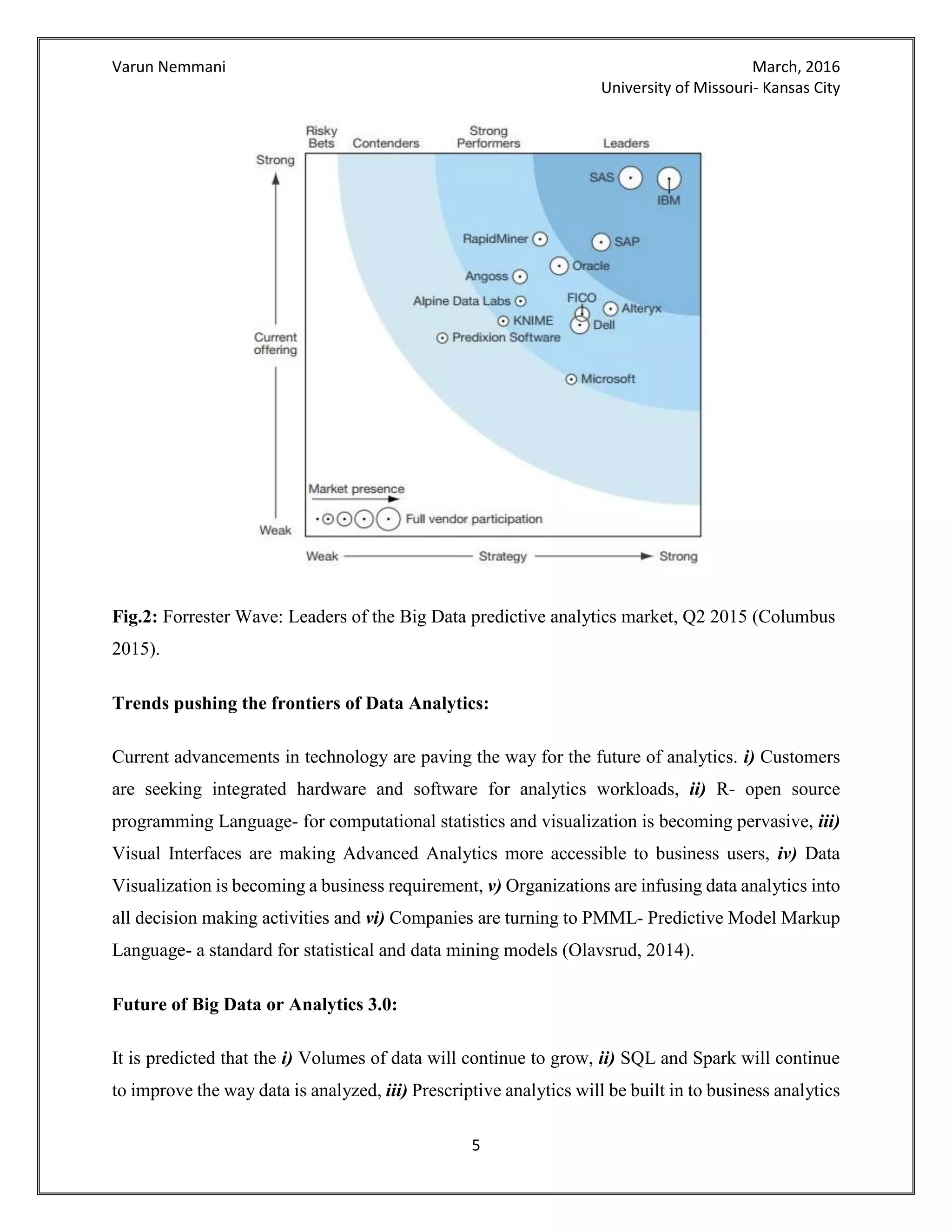Evolution of Data Analytics: the past, the present and the future | PDF
