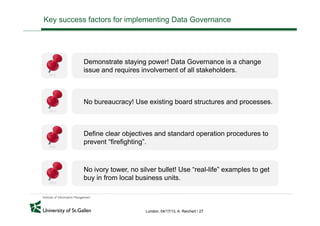 Evolution of data governance excellence | PPT