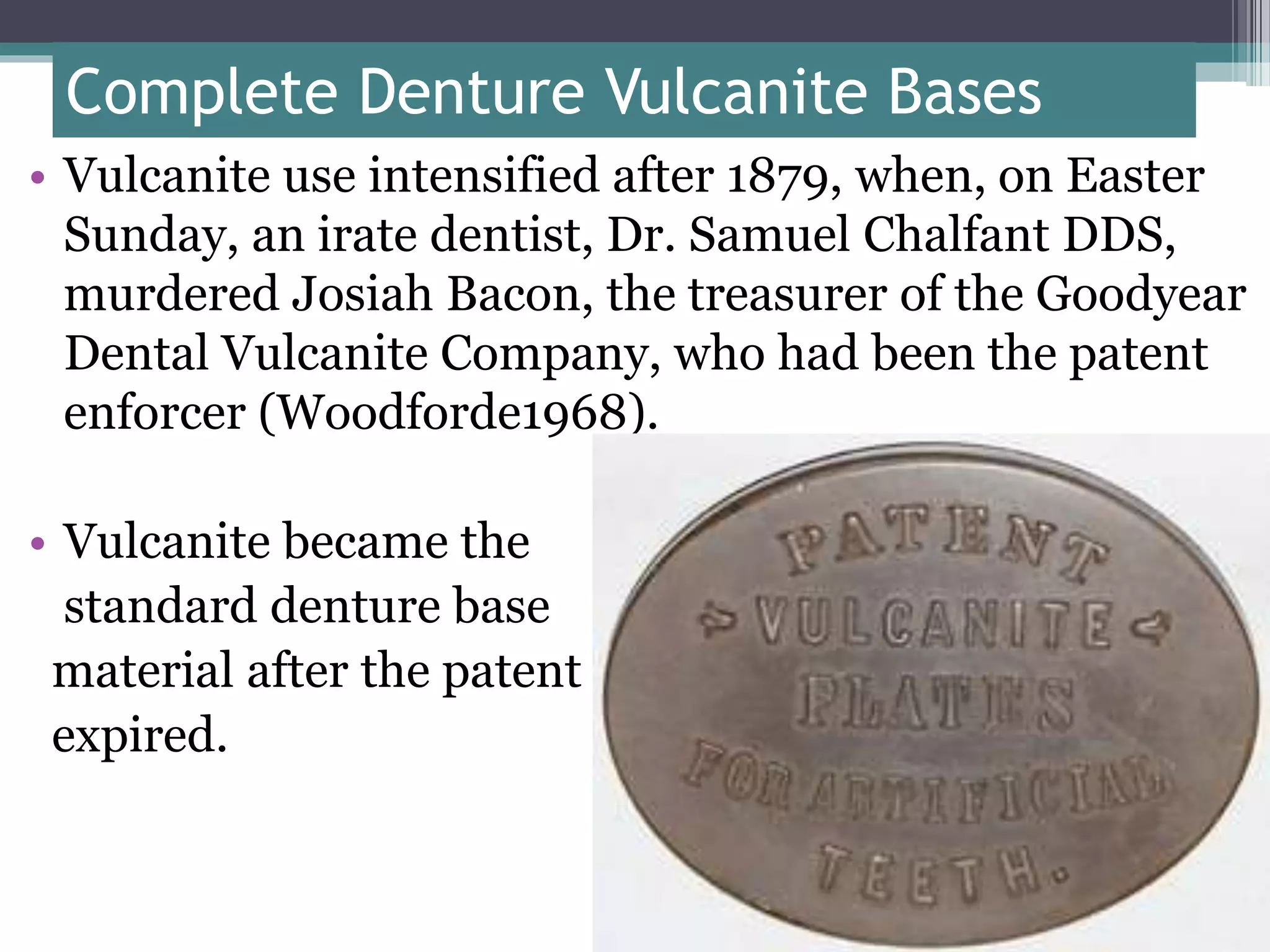 Evolution of denture base materials and reveiw of current ones | PPTX
