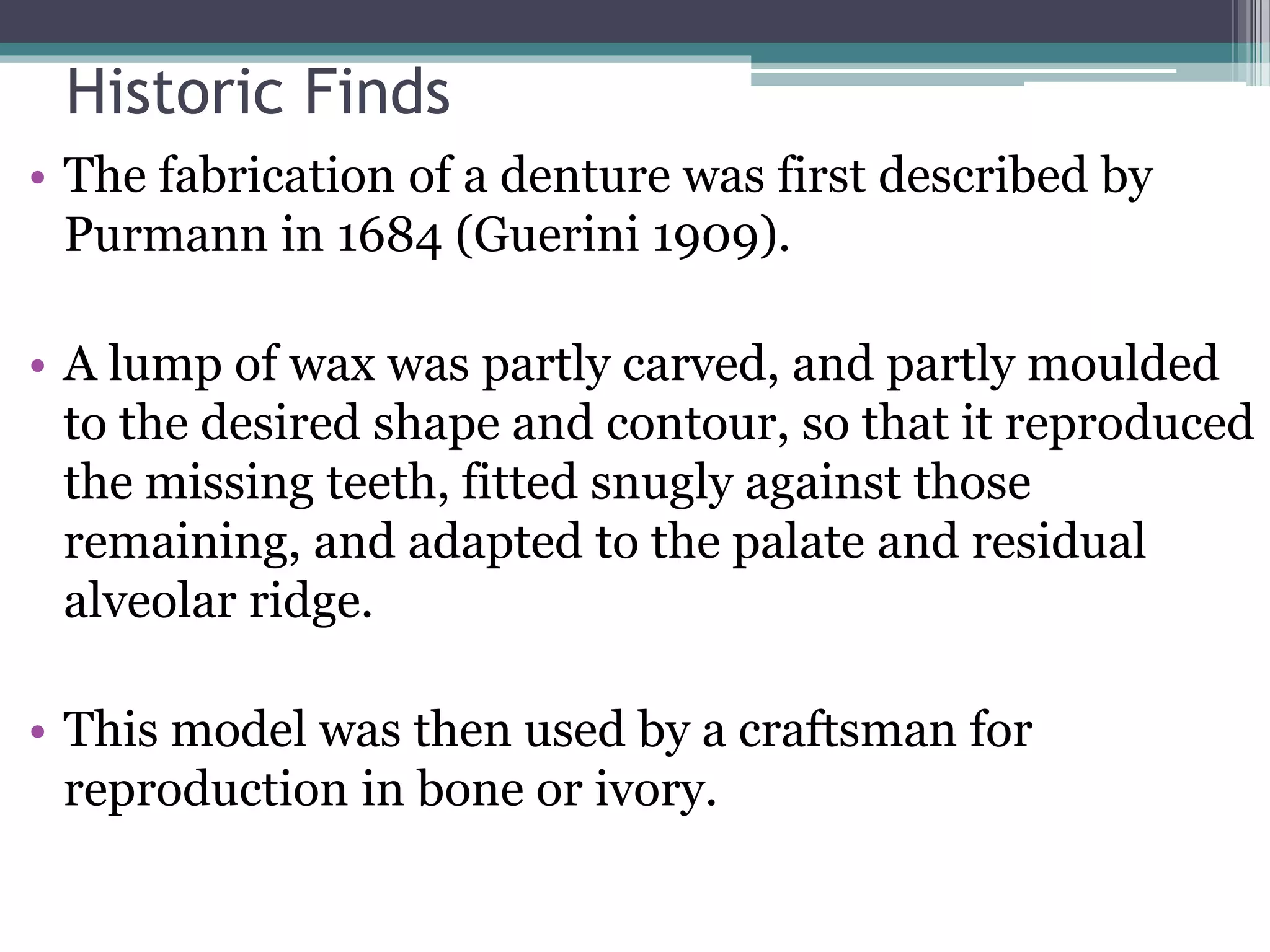Evolution of denture base materials and reveiw of current ones | PPTX