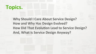 Evolution of Design & Service Design | PDF