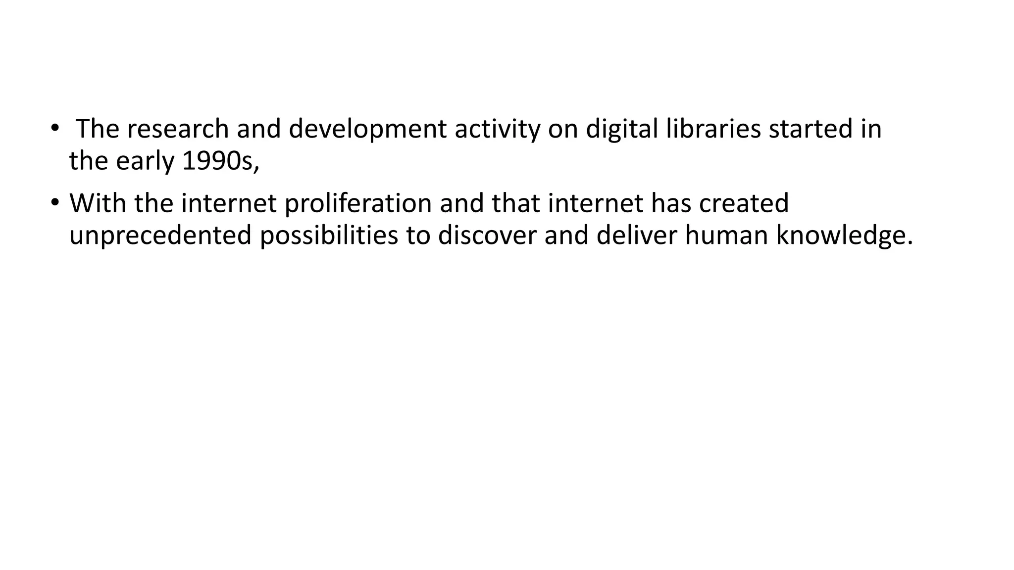 Evolution of digital libraries | PPTX