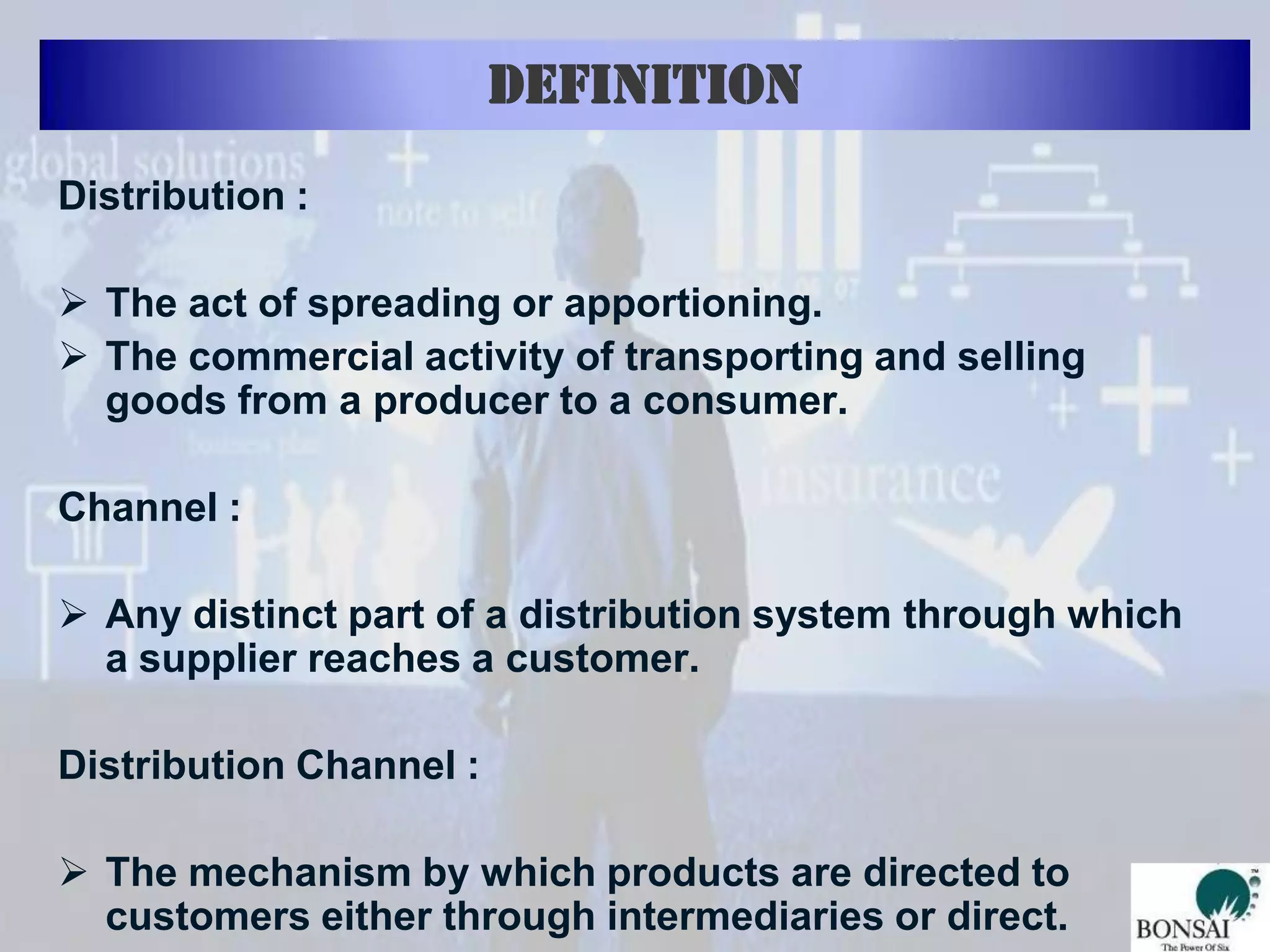 Evolution Of Distribution Channels, 22nd Jan 2009 | PPTX