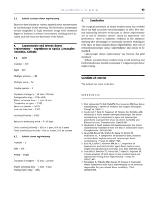 Evolution of donor nephrectomy | PDF