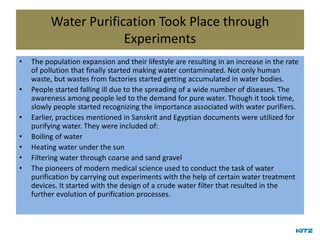 Evolution of Drinking Water Quality and its Filtration Process in India ...