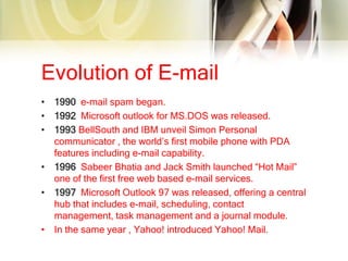 Evolution of e mail | PPT