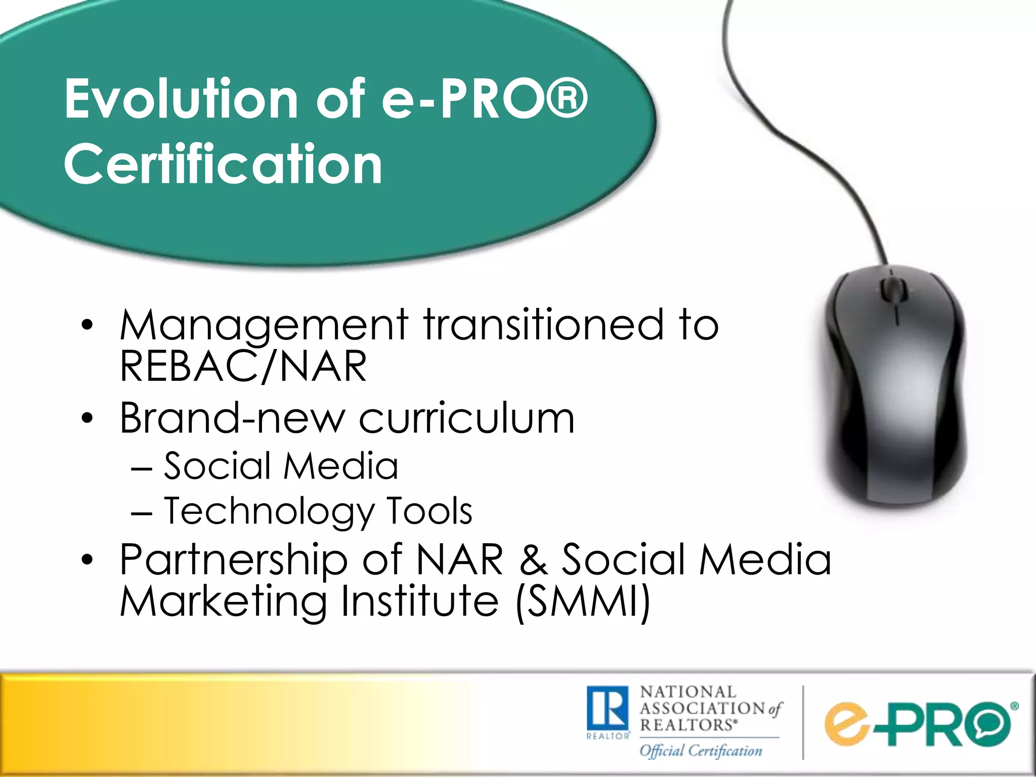 Evolution of e pro® | PPTX