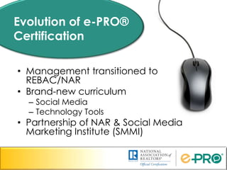 Evolution of e pro® | PPT