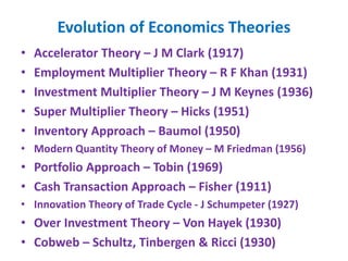Evolution of economics theories | PPTX