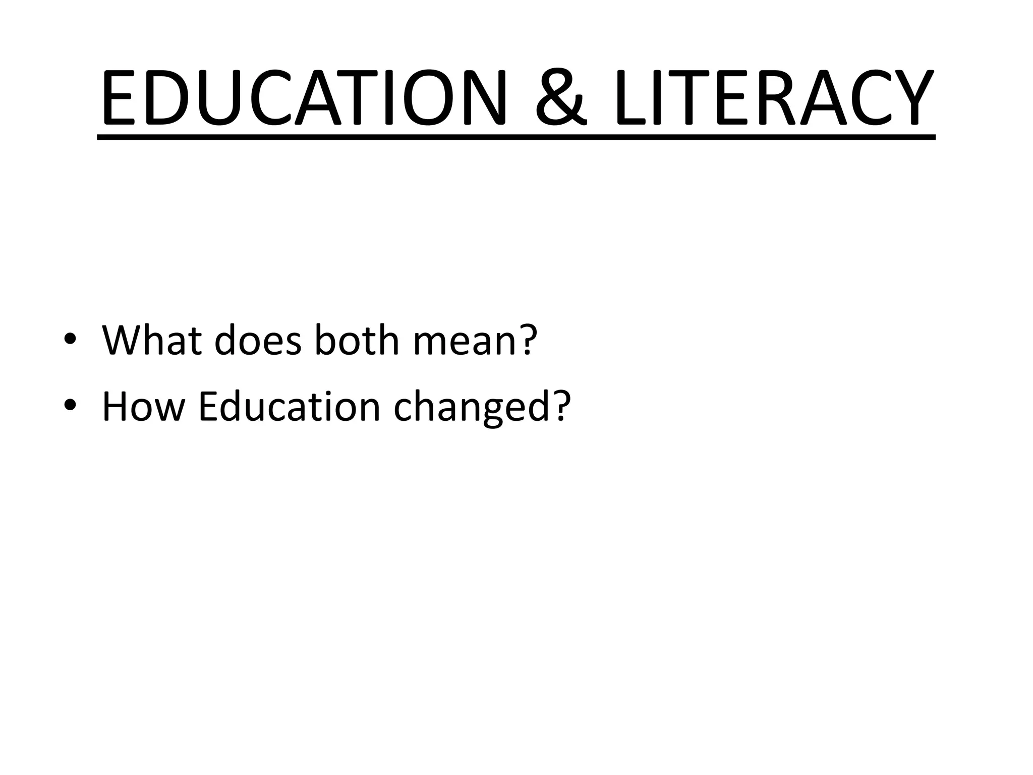 Evolution of education | PPTX