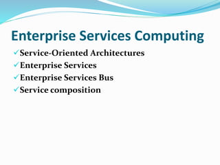 Evolution of enterprise systems architectures | PPTX