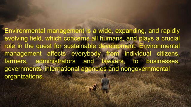 Evolution of environmental management | PPTX
