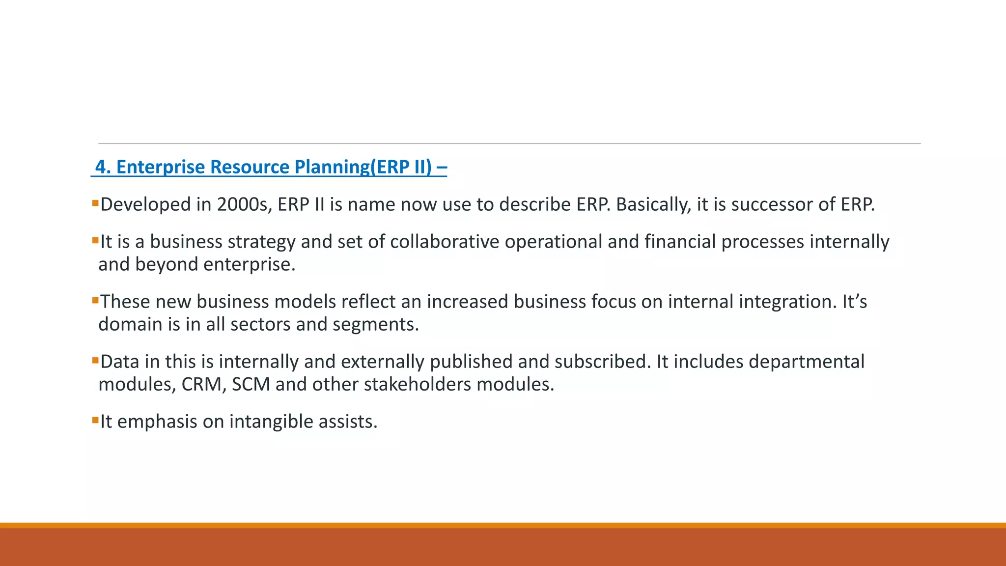 Evolution of ERP System | PPTX