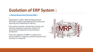 Evolution of ERP System | PPTX
