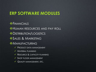 Evolution of ERP Systems | PPTX