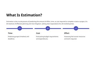 Evolution of Estimation from basics to modern tools | PPTX