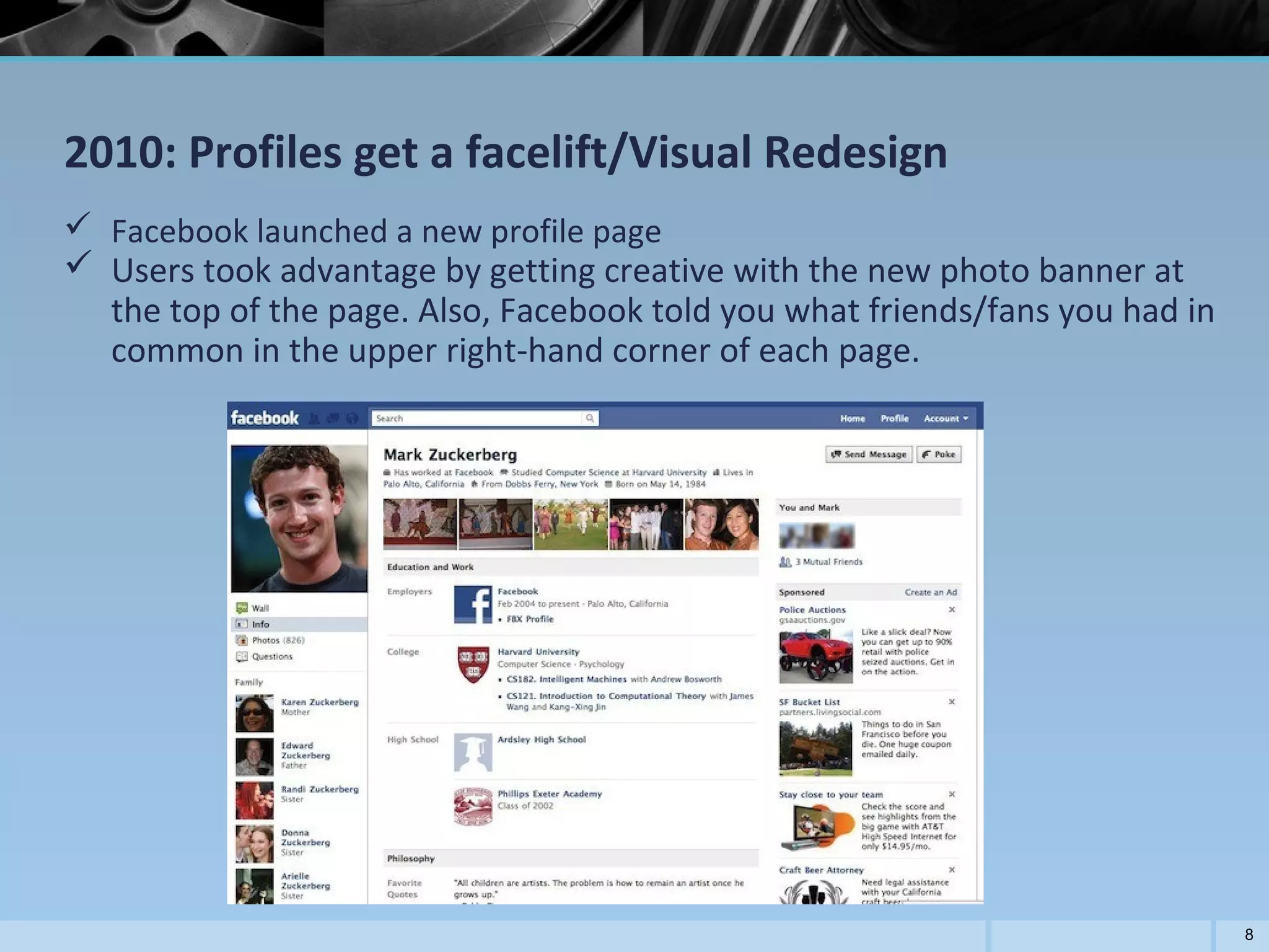 Evolution of facebook | PPT
