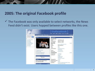 Evolution of facebook | PPT