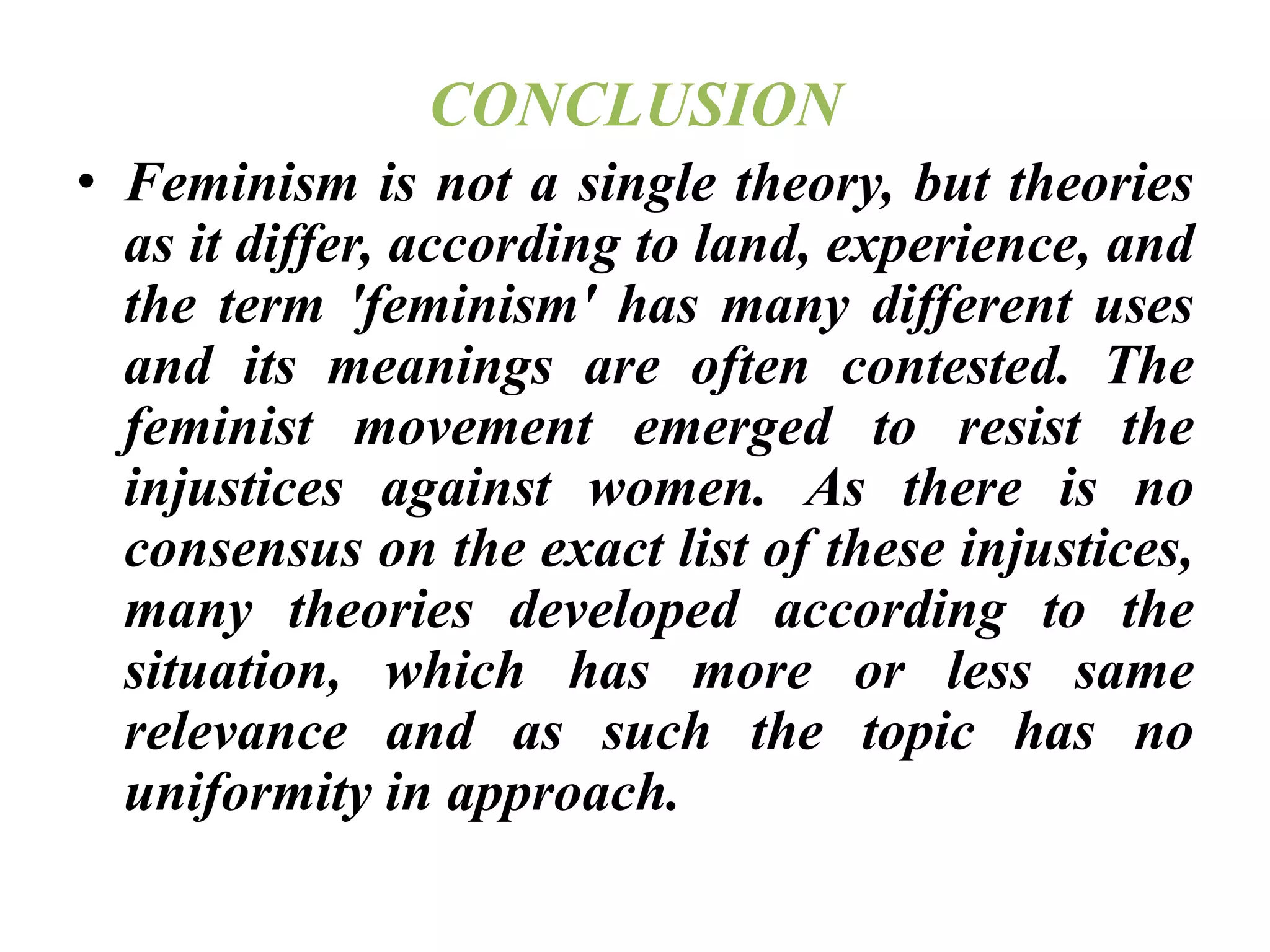 Evolution of feminism | PPTX