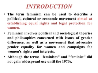 Evolution of feminism | PPTX