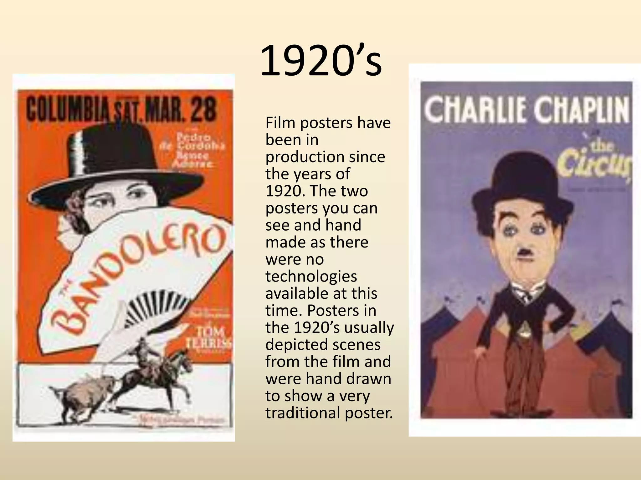 Evolution of film posters | PPTX