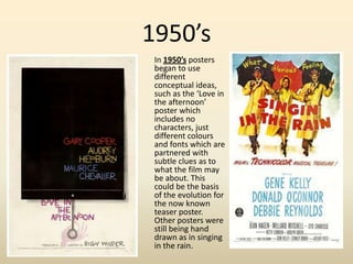 Evolution of film posters | PPTX