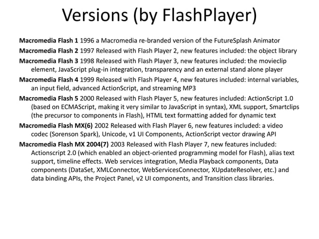 Evolution of flash platform | PPTX