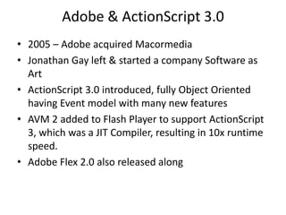 Evolution of flash platform | PPTX