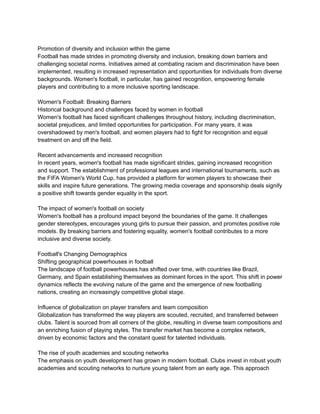 Evolution of football today _ what is football now a days.pdf